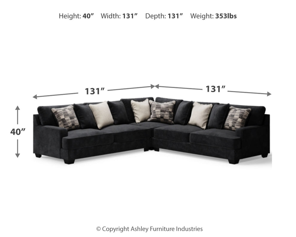 Lavernett 3-Piece Sectional – Ashley Furniture Homestore
