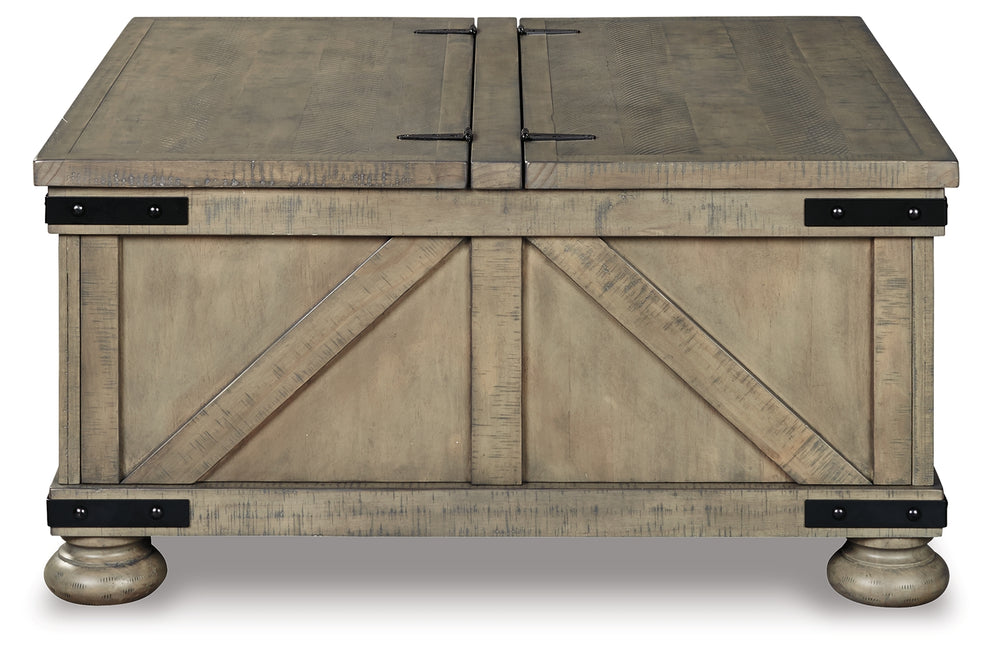 Aldwin Coffee Table With Storage – Ashley Furniture Homestore